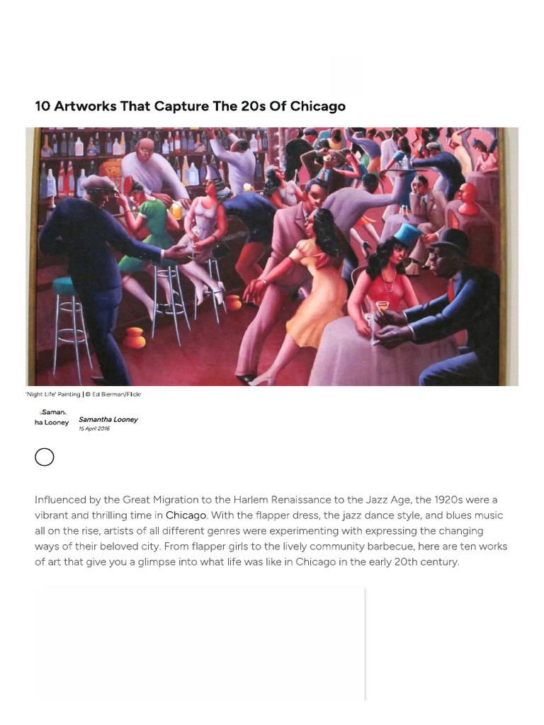 10 Artworks That Capture The 20s of Chicago - Culture Trip | PDF