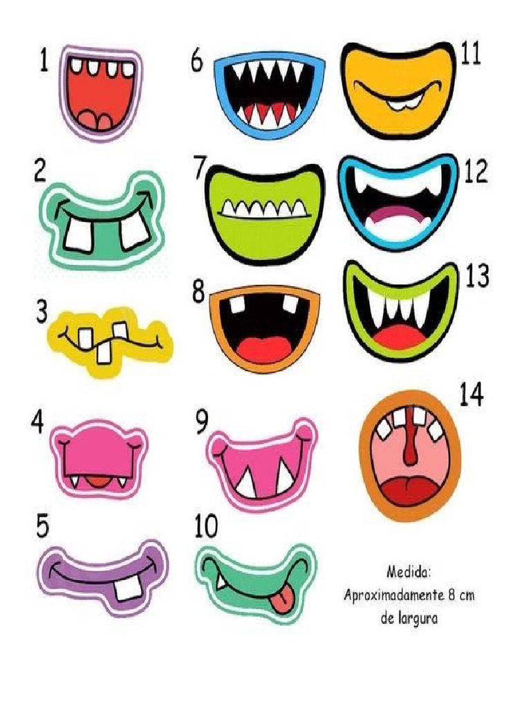 Monsters face parts | PDF