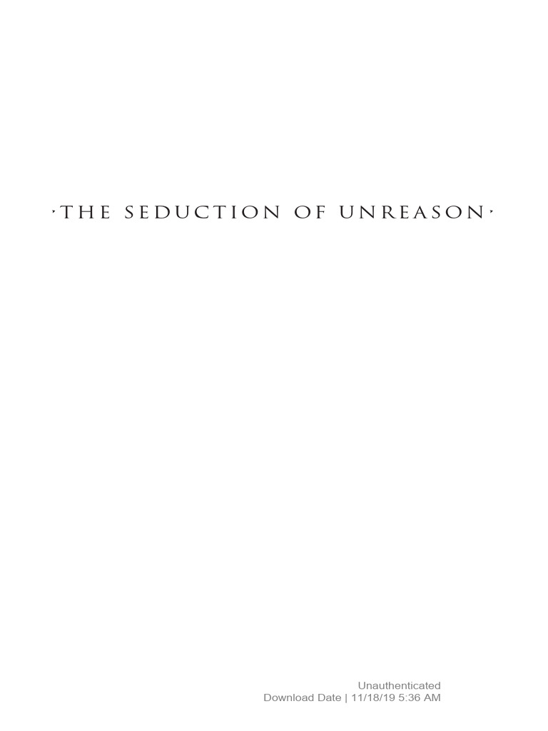 The Seduction of Unreason The Intellectu | PDF | Reason | Martin Heidegger