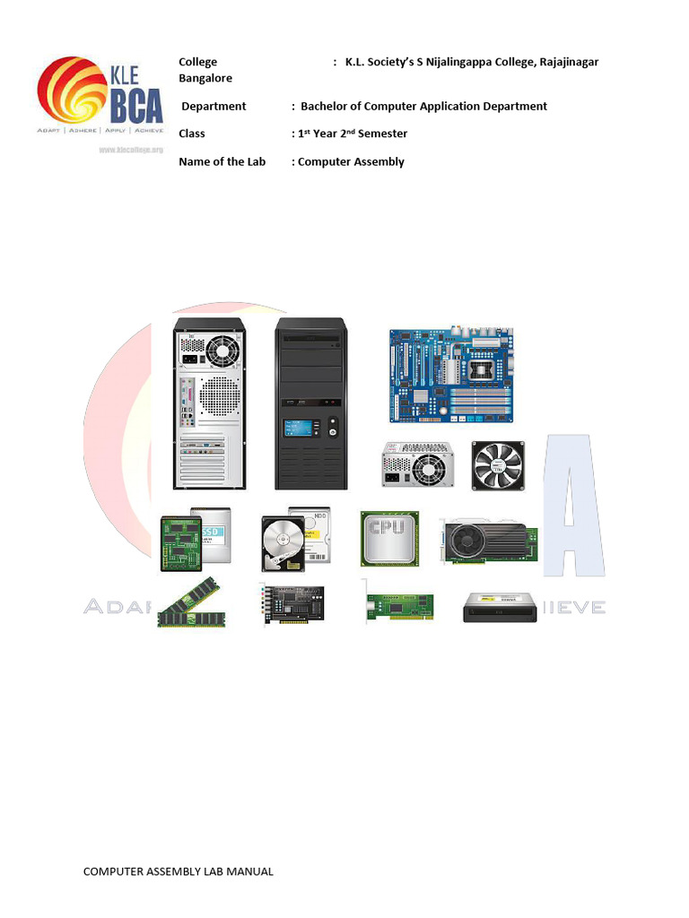 Computer Assembly Manual | PDF | Bios | Booting