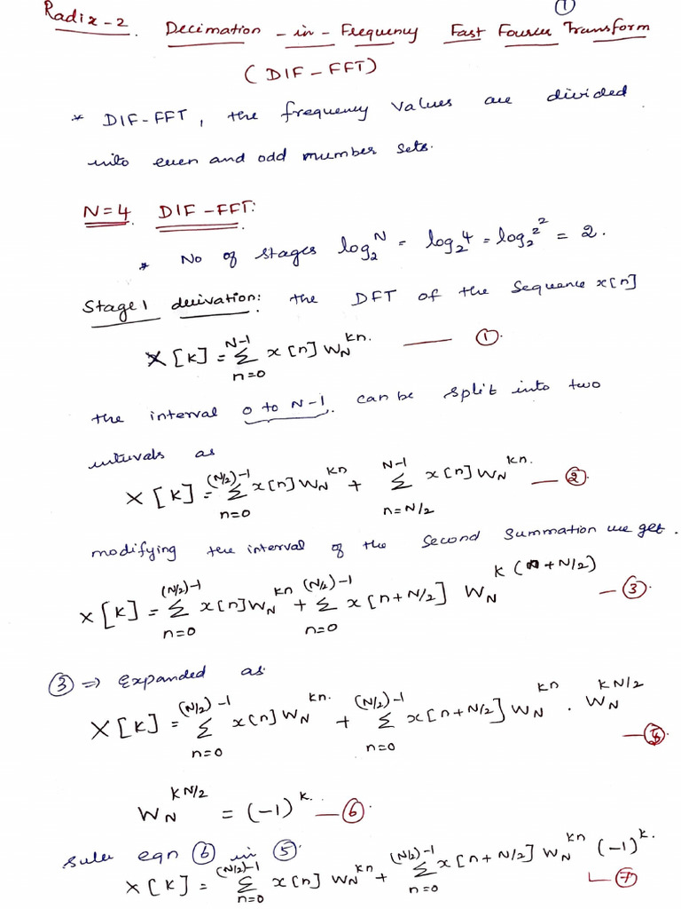 DIF FFT Convolution | PDF