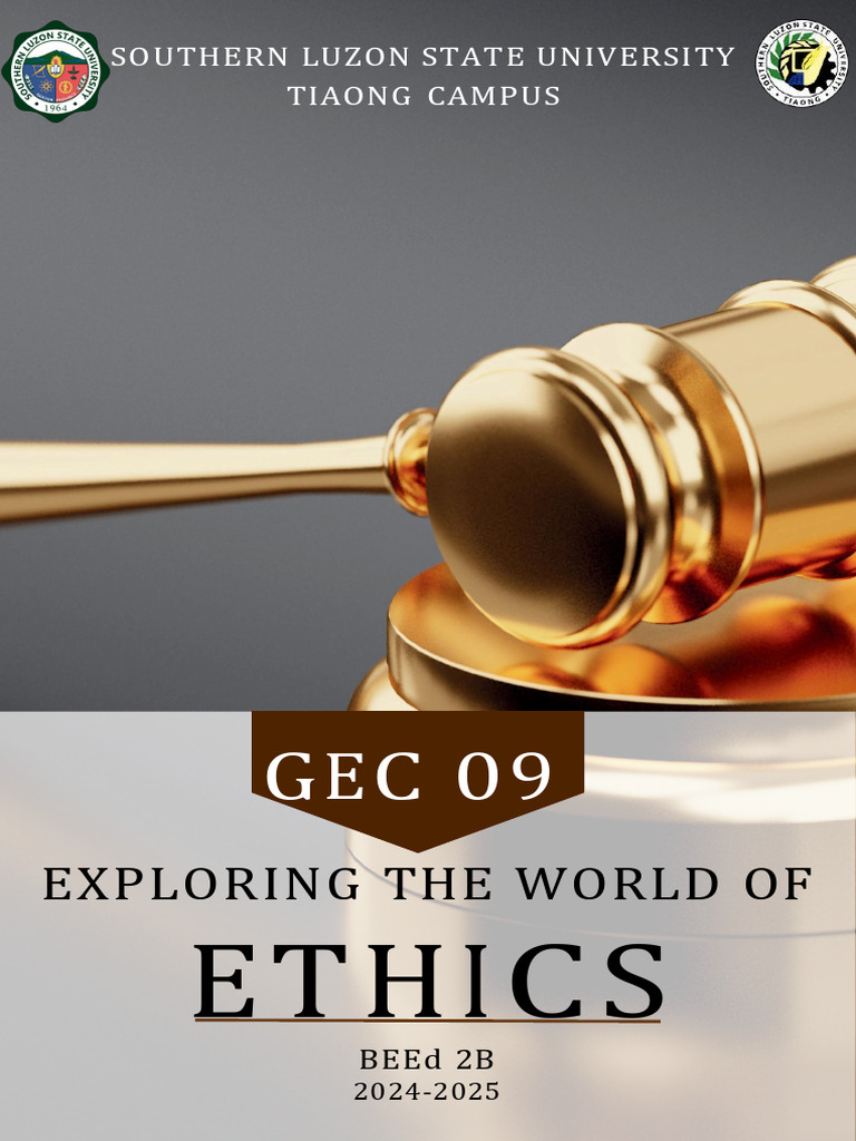 ETHICS MODULE BEEd 2B 2024-2025 | PDF | Morality | Conscience