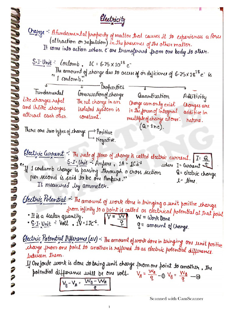 Electricity Pdf