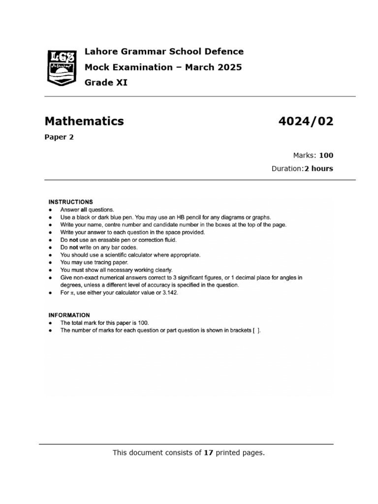 Maths P2 (HA) | PDF