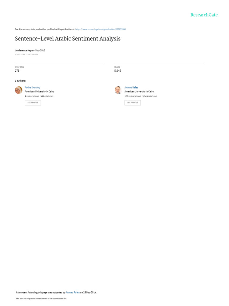 Arabic_Sentiment_Analysis | PDF | Support Vector Machine | Artificial Intelligence