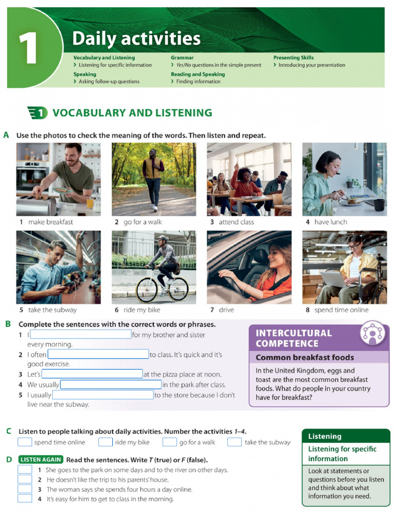 A2 Stretch Lesson 1 | PDF