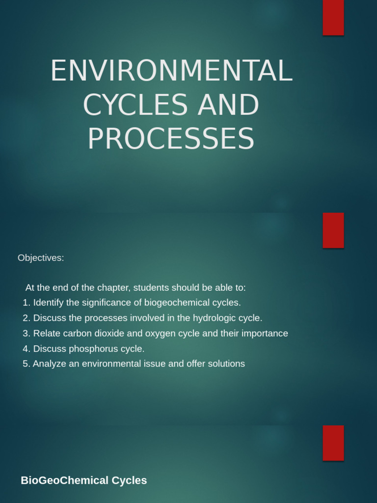 Environmental Cycles and Processes | PDF | Surface Runoff | Water