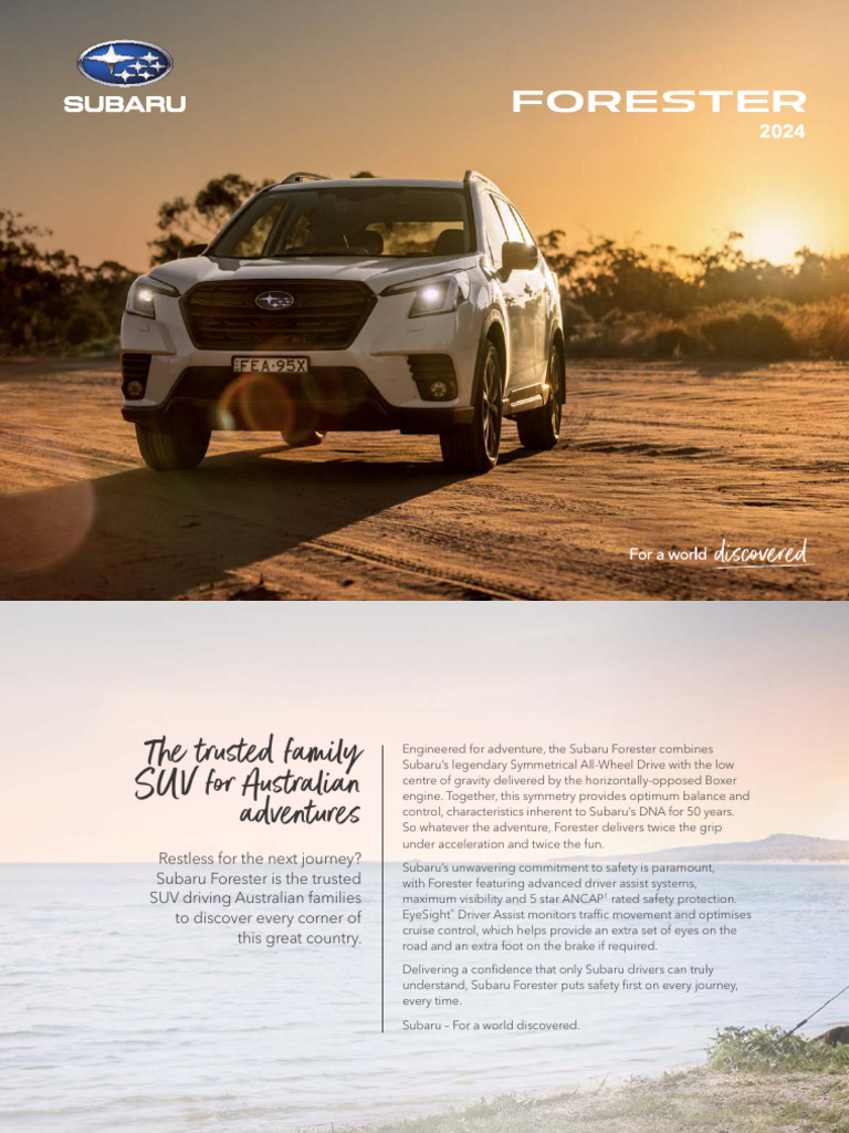 Subaru Forester Brochure 1 | PDF | Automotive Technologies | Land Vehicles