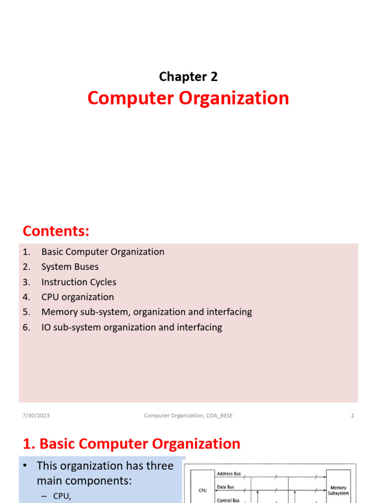 Computer Organization 2.0 | PDF | Input/Output | Computer Data Storage