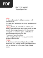 Thyroid Examination OSCE Checklist | PDF | Thyroid | Diseases And Disorders