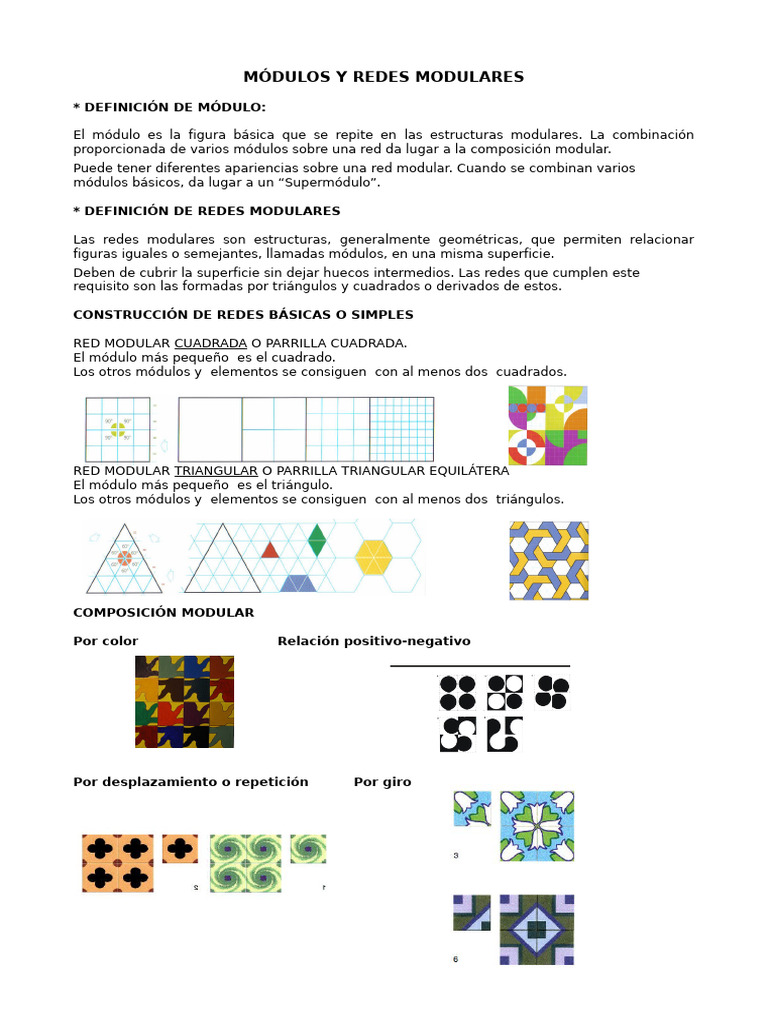 Redes y Módulos Modulares Básicos | PDF