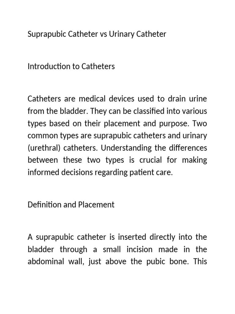sup vs ur Cath | PDF | Urinary Incontinence | Catheter