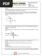 Light Reflection and Refraction Concepts | PDF | Mirror | Refraction