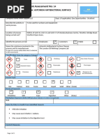 COSHH Risk Assessment Painting Work | PDF | Paint | Hazards