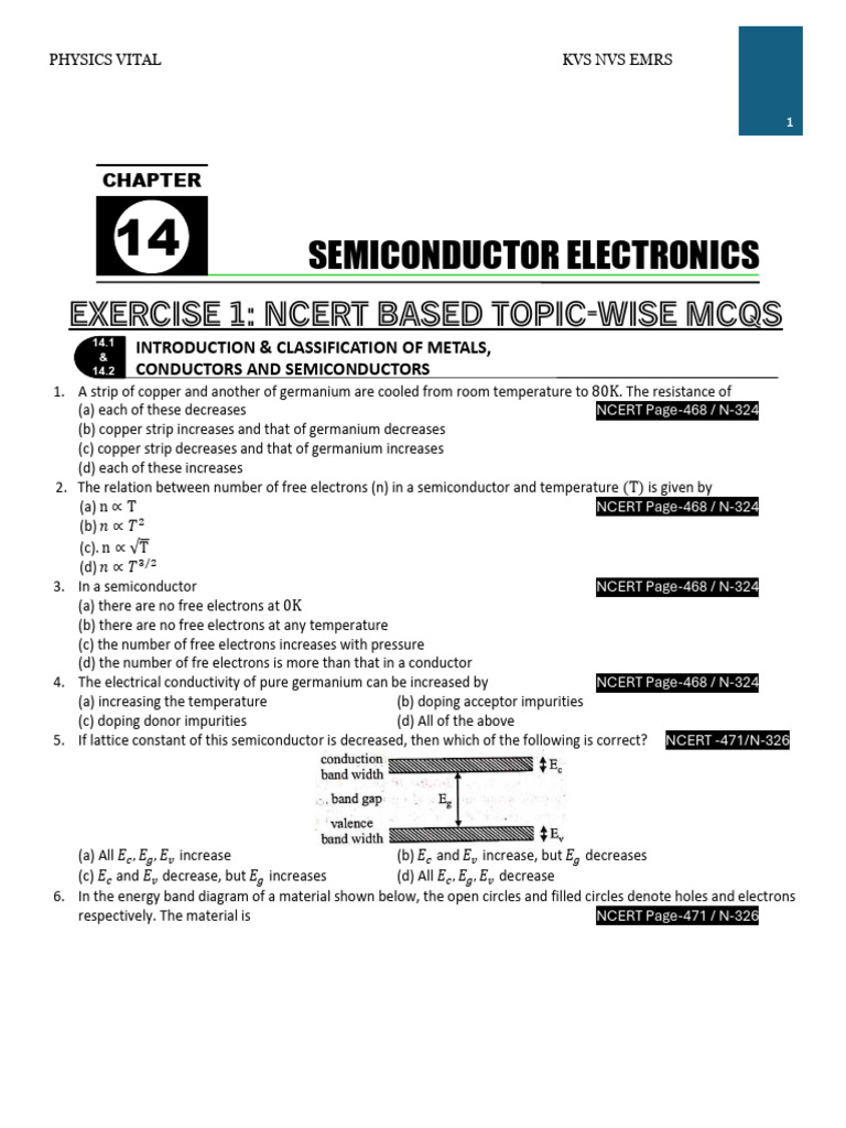 Semiconductor Electronics | PDF | Semiconductors | Doping (Semiconductor)
