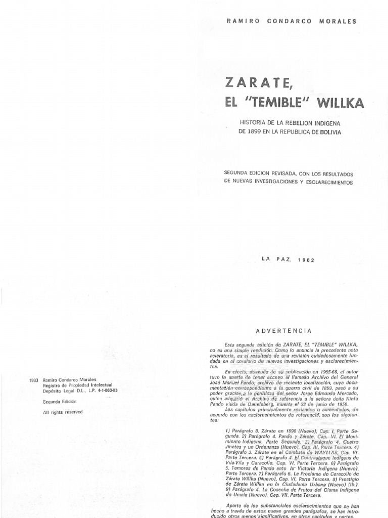 4. Zarate El Temible Willka | PDF