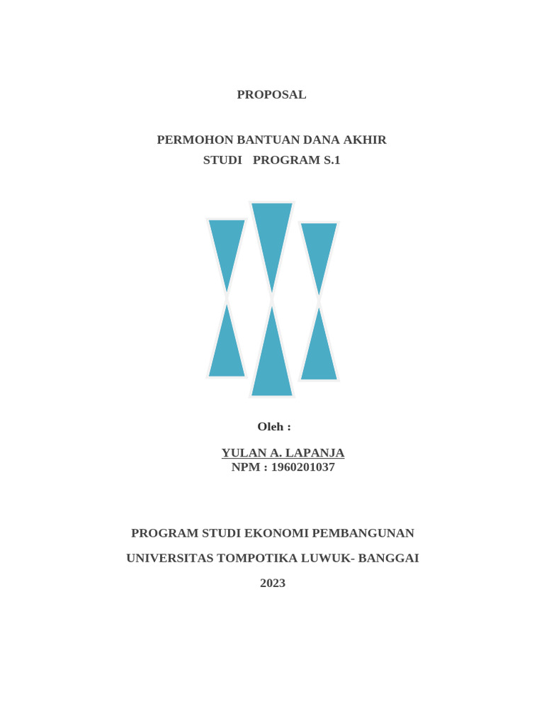 PROPOSAL Beasiswa Daerah | PDF