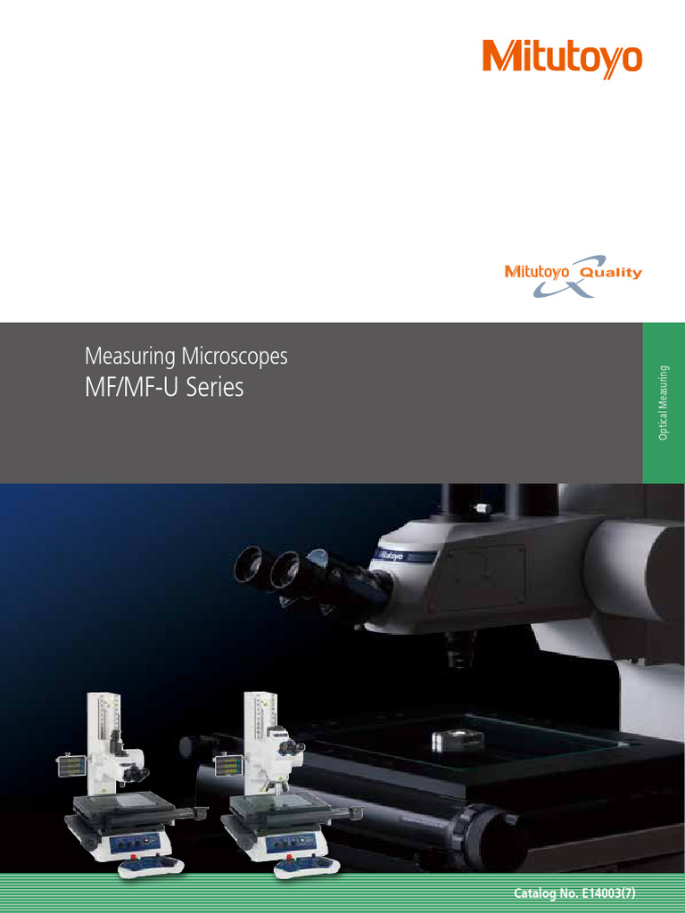 MF/MF-U Series: Measuring Microscopes | PDF | Camera | Optics