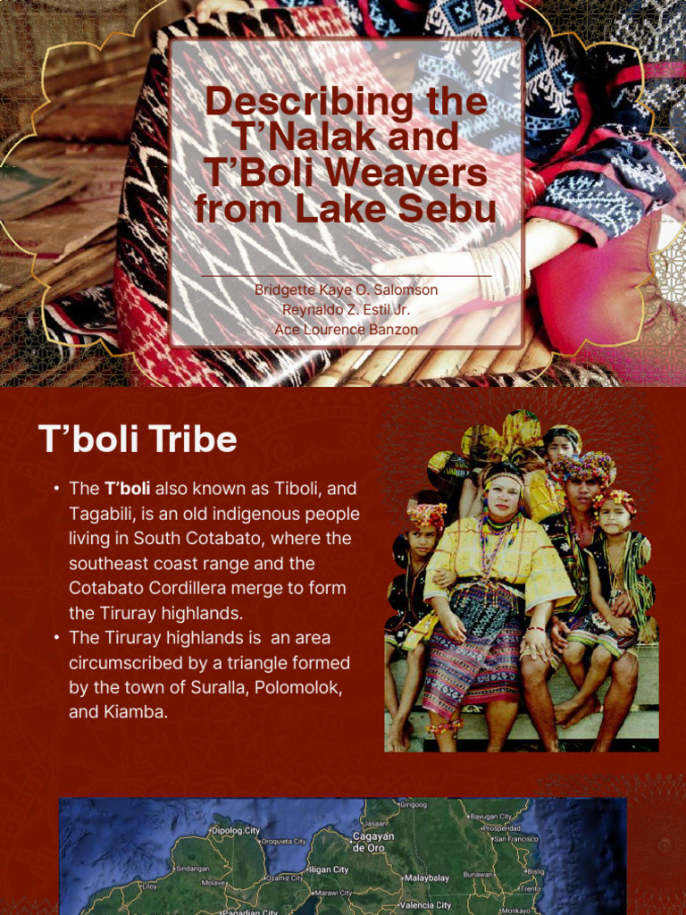 Tboli and Tnalak Dreamweavers of Lake Sebu | PDF | Textiles