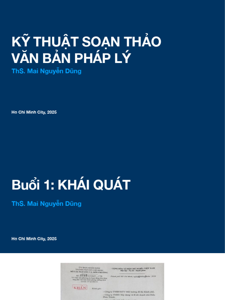 Buổi 1 - Khái quát STVB (2025) | PDF