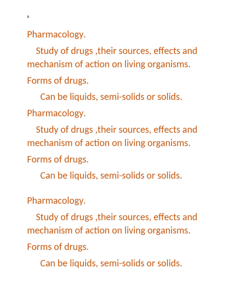 Pharmacology Intro | PDF