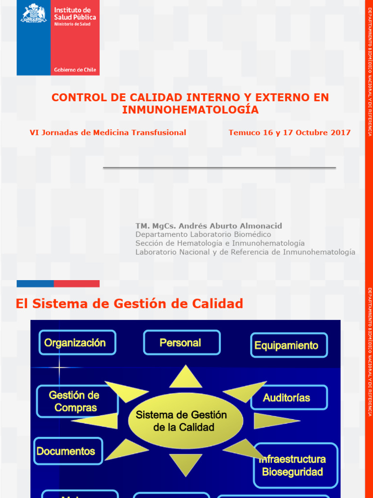 Control de Calidad Inmunohematologia | PDF | Sensibilidad y ...
