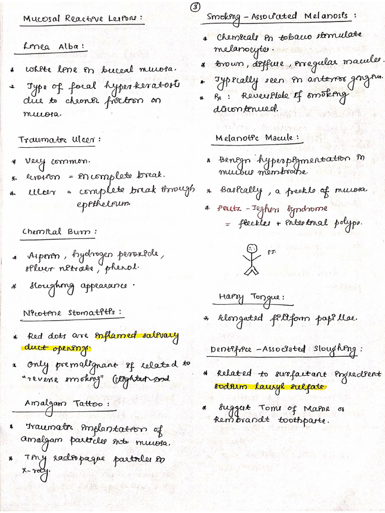 Reactive Lesions | PDF