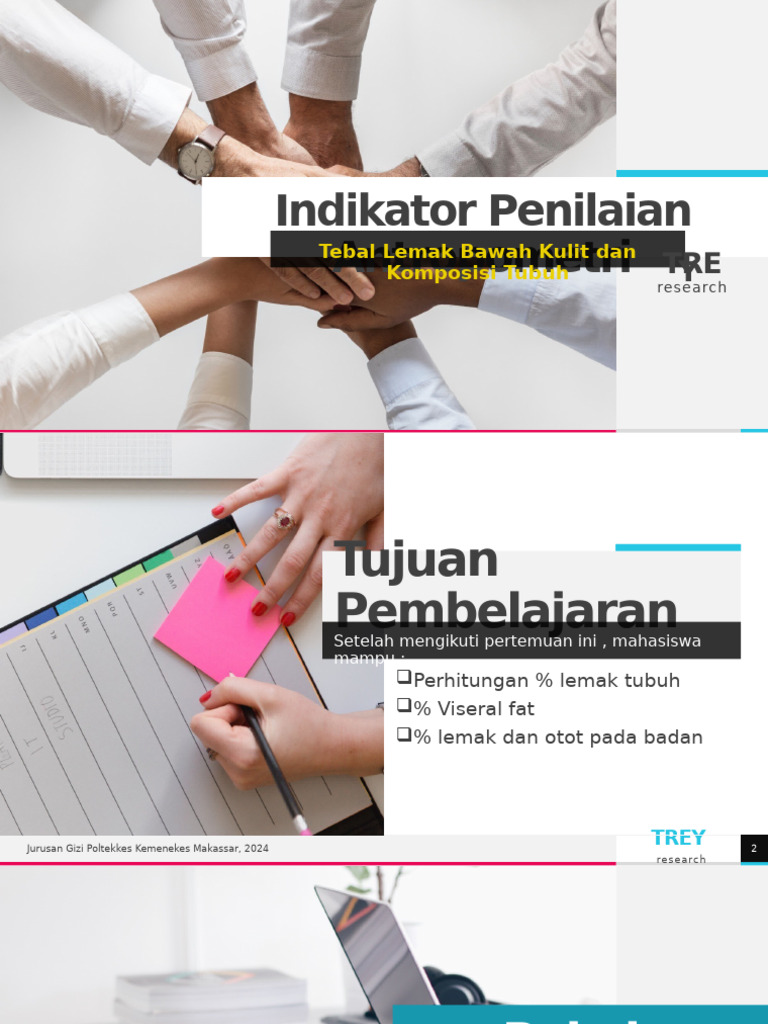 Pertemuan VII Indikator Penilaian Antropometri (TBLK & Komposisi TBH | PDF