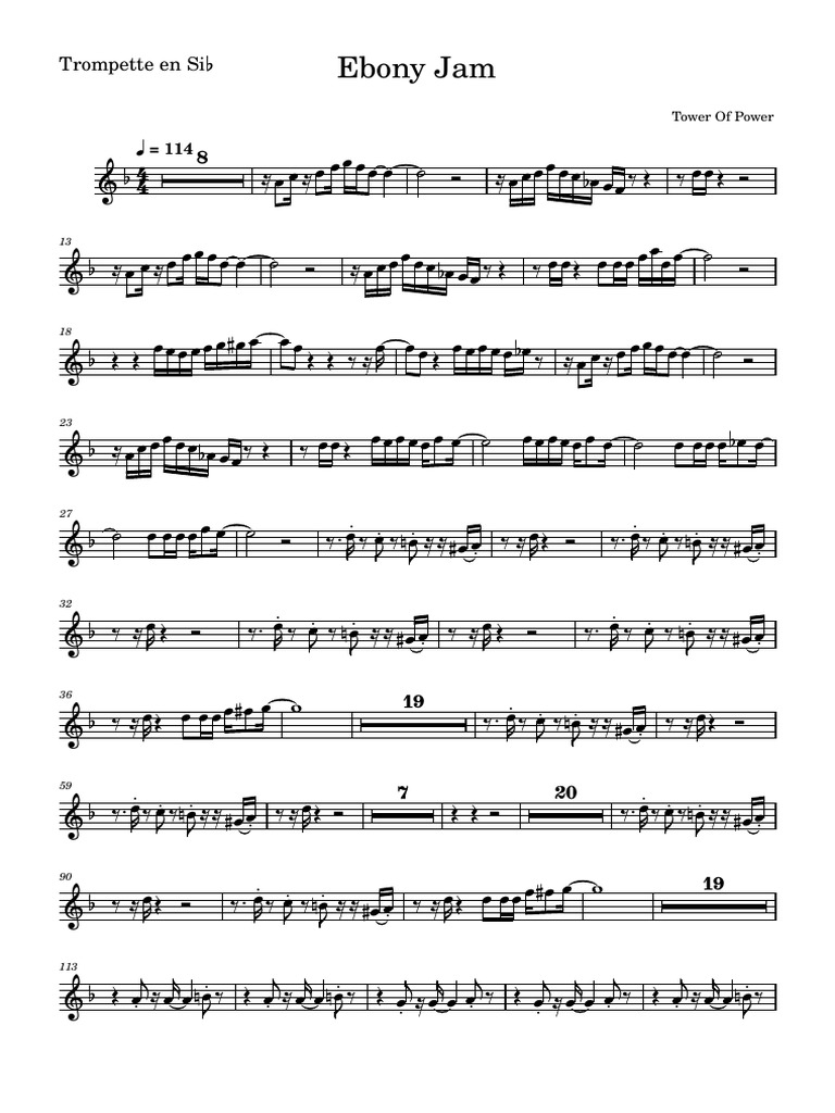 Ebony Jam Argmt-Trompette - en - Sib | PDF