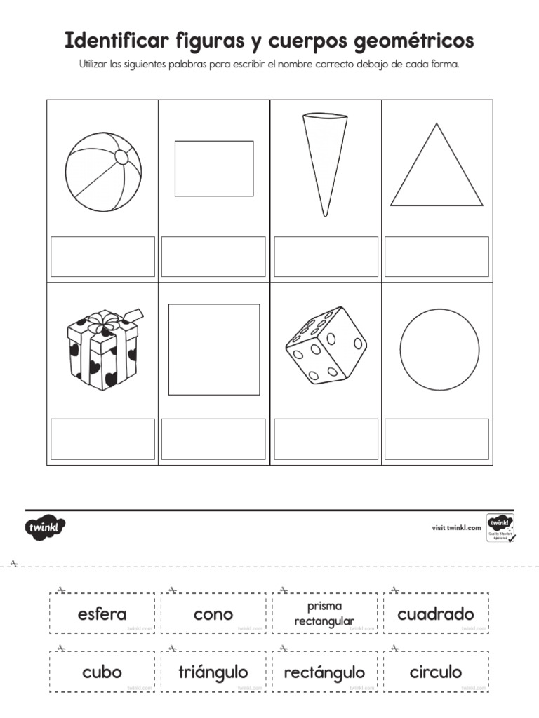 Identificar figuras y cuerpos geométricos | PDF