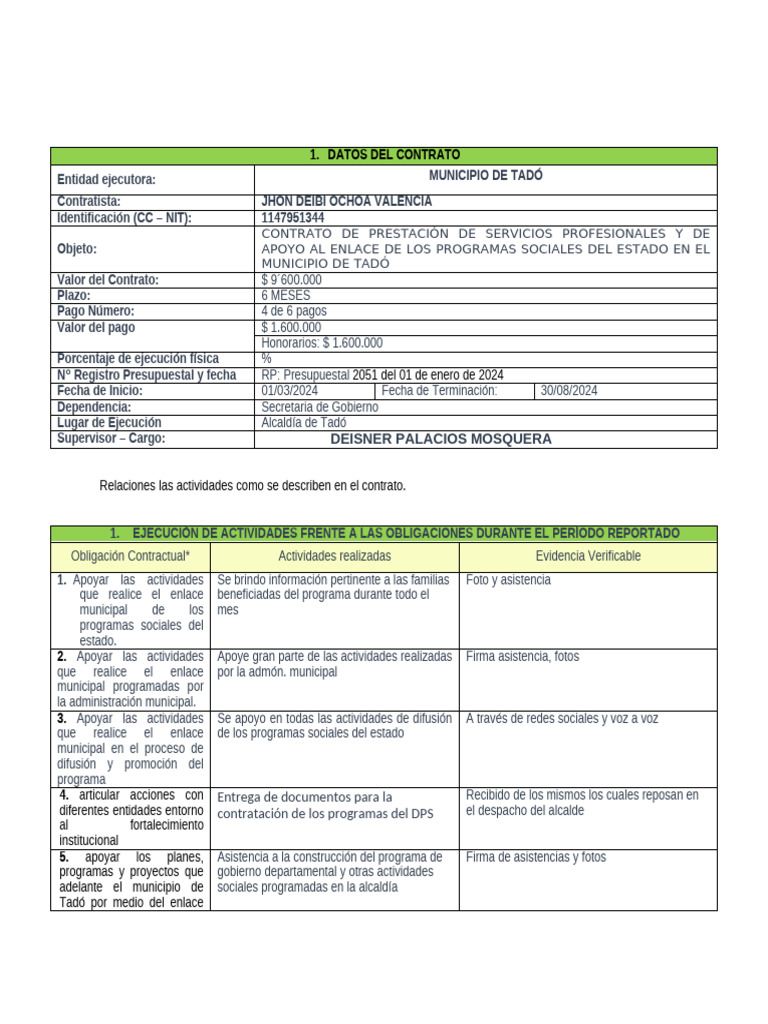 Informes Deibi | PDF