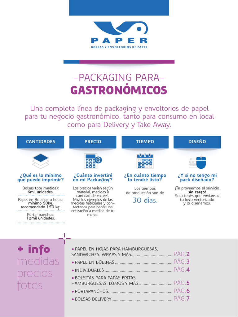 RR PACKAGING PARA GASTRONOMIA - 2025 02 19 | PDF