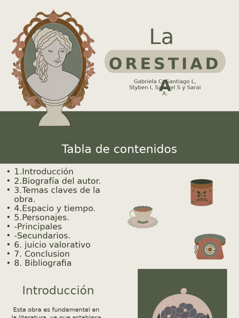 La Orestiada | PDF | Oresteia | Agamenón