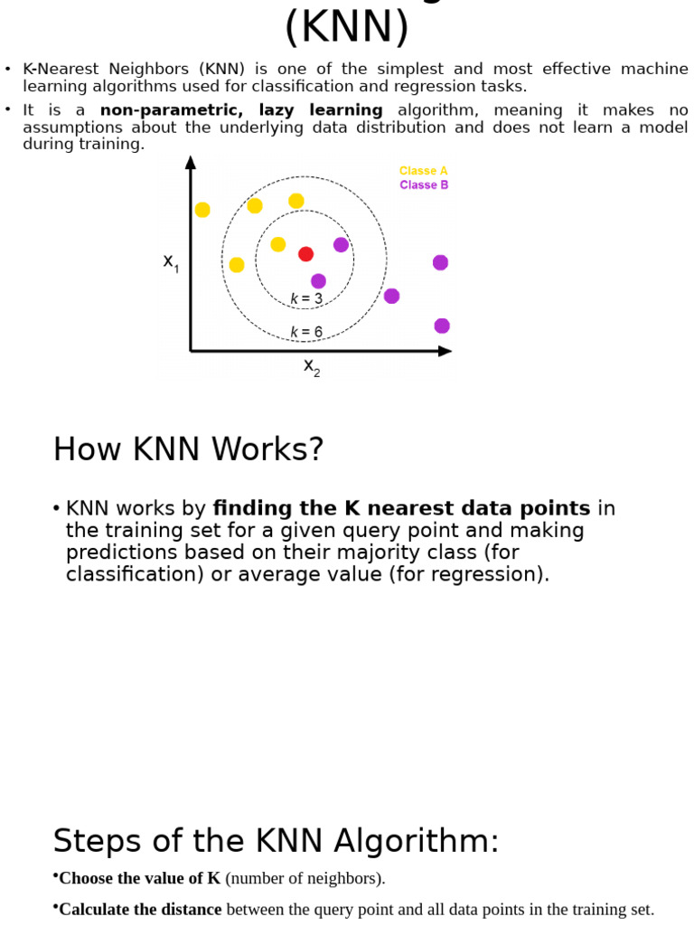 K-Nearest Neighbors (KNN) | PDF