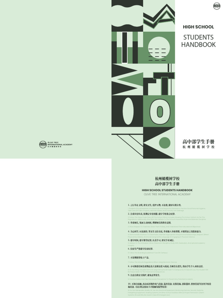 High School Student Handbook Overview | PDF | Homework | Disciplines