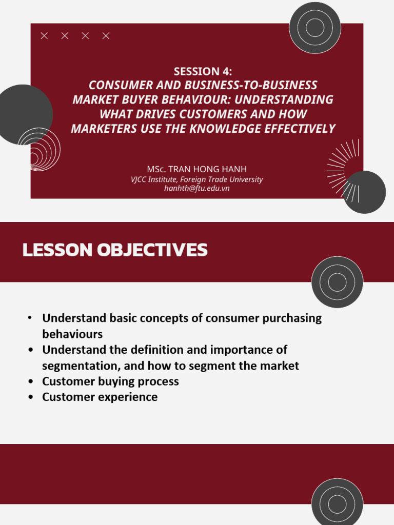 34 Understanding Customers | PDF | Consumer Behaviour | Market Segmentation