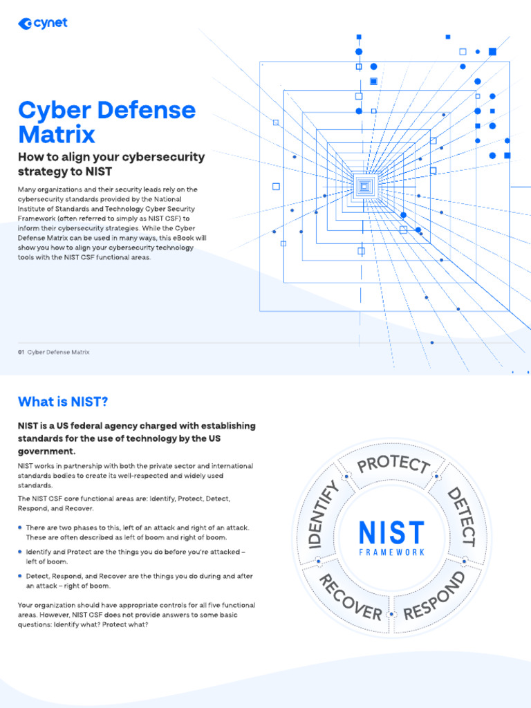 Cynet - Cyber Defense Matrix | PDF | Security | Computer Security