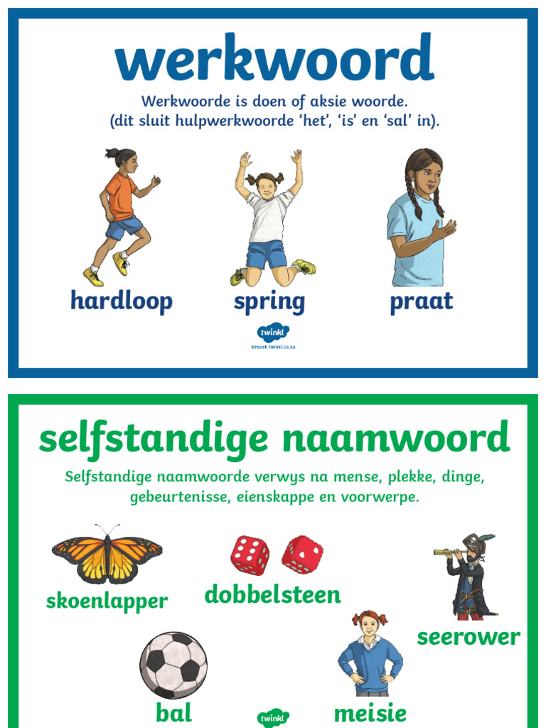 Za HL 223 Woordsoorte Plakkate - Ver - 2 | PDF