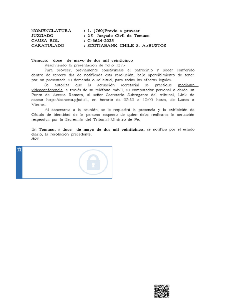 María Alejandra Margarita Santibáñez Chesta: Juez Pjud | PDF