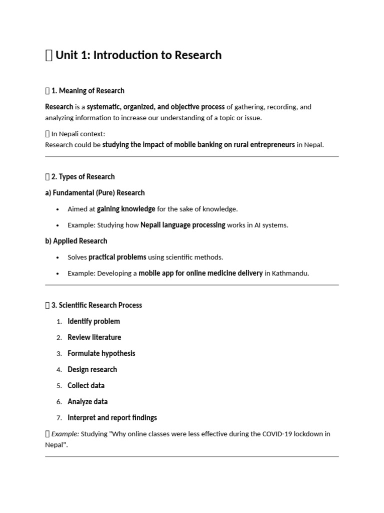Research Methodology Notes | PDF | Sampling (Statistics) | Intellectual ...