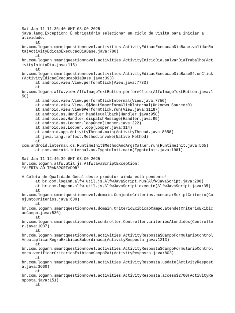 AlfwLog | PDF | Java (Programming Language) | Computer Programming