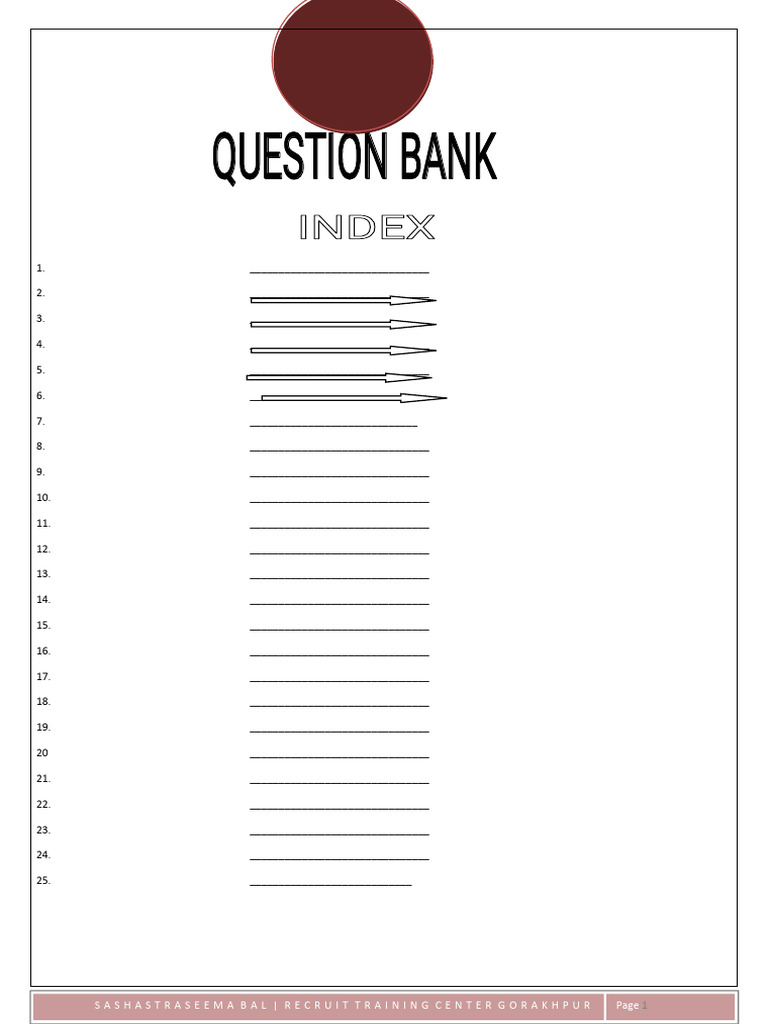 Question Bank 2 | PDF