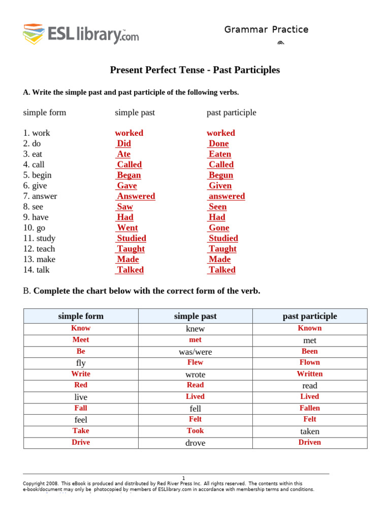 Present Perfect Exercise | PDF | Perfect (Grammar) | Linguistics