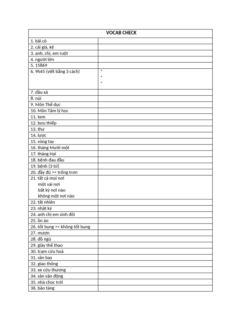 Vocab Check | PDF