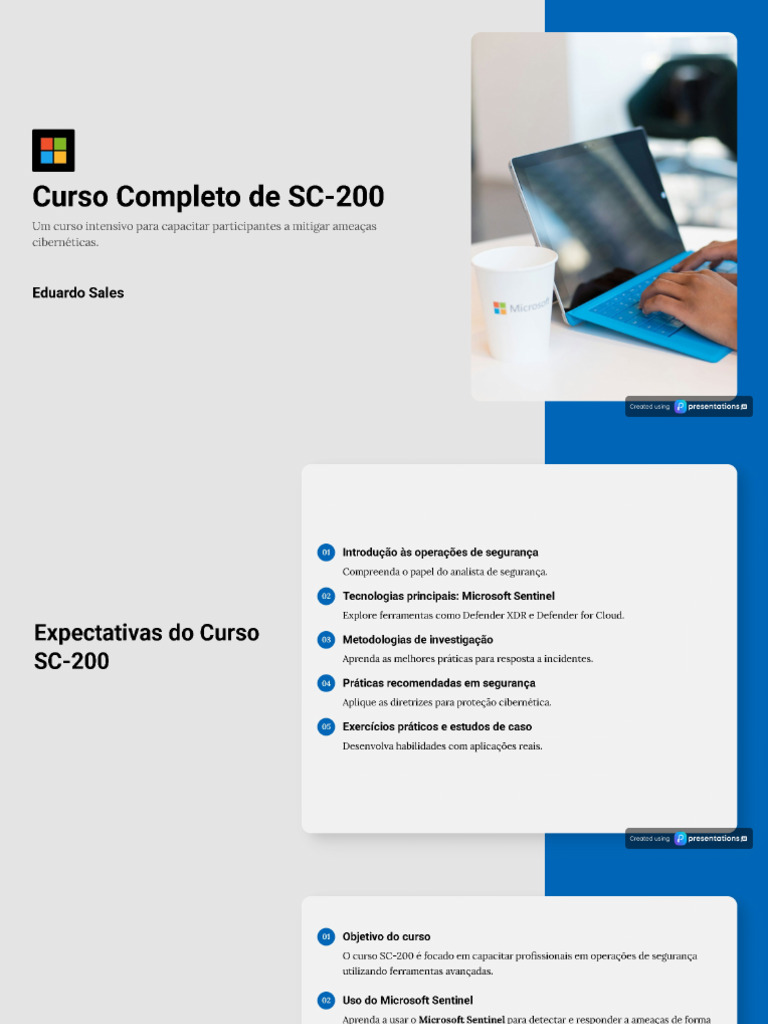 Curso Completo Microsoft SC 200 | PDF