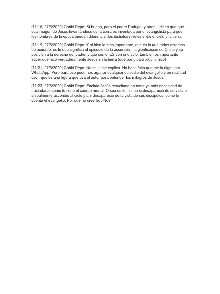 Interpretación de la Ascensión de Jesús | PDF | Jesús | Ascension de jesus