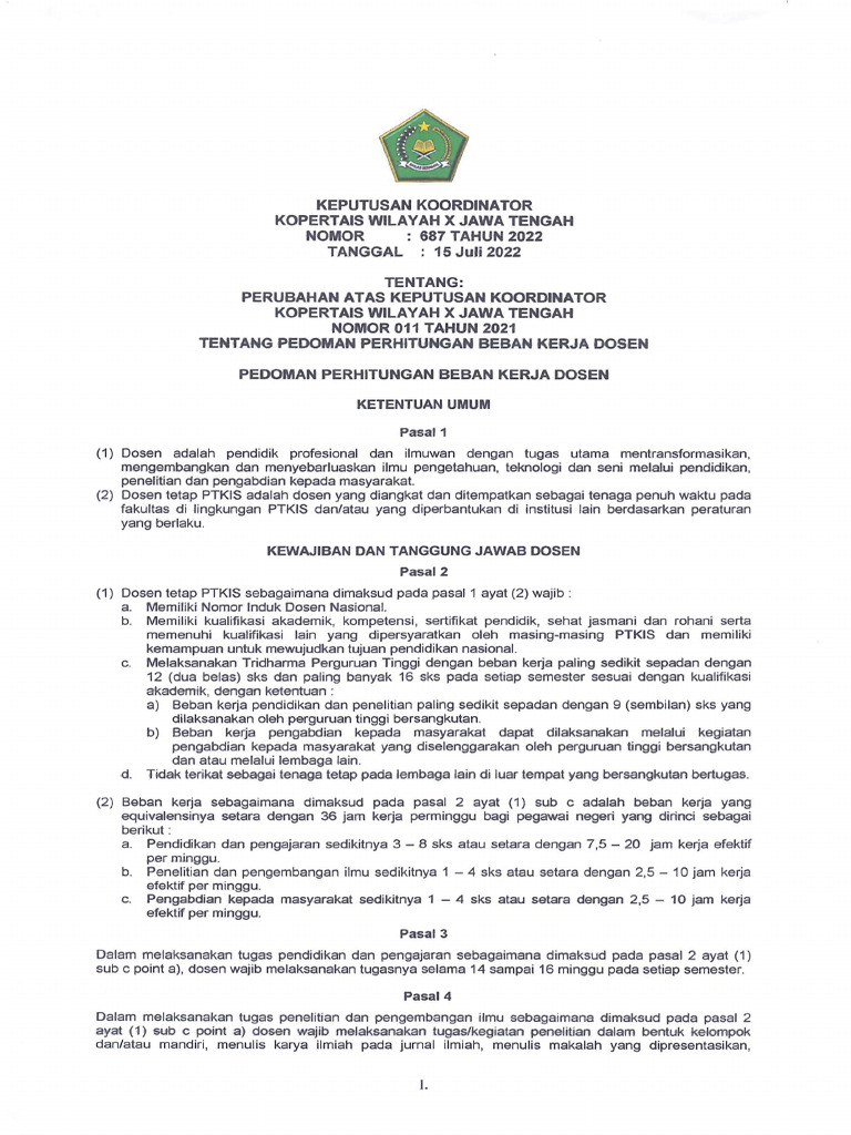 SK Ekivalensi BKD | PDF