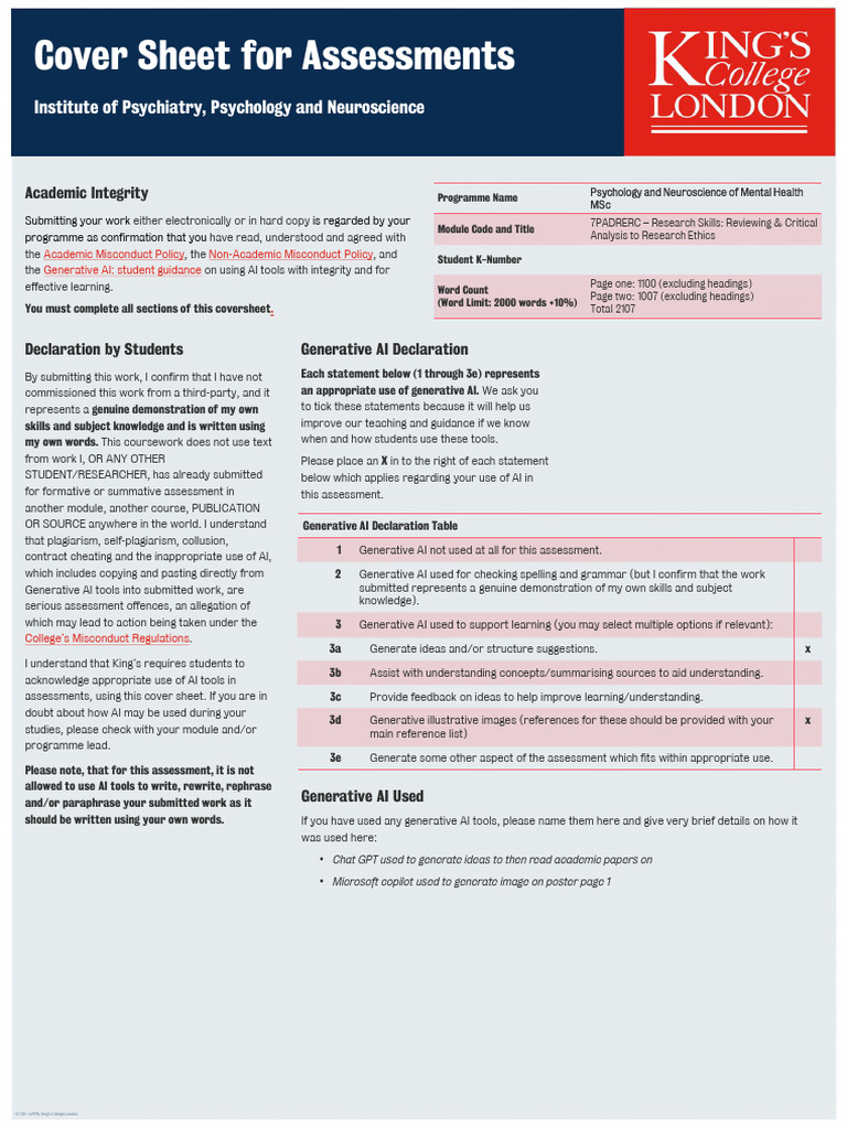 Student Example Poster 1 | PDF | Plagiarism | Artificial Intelligence