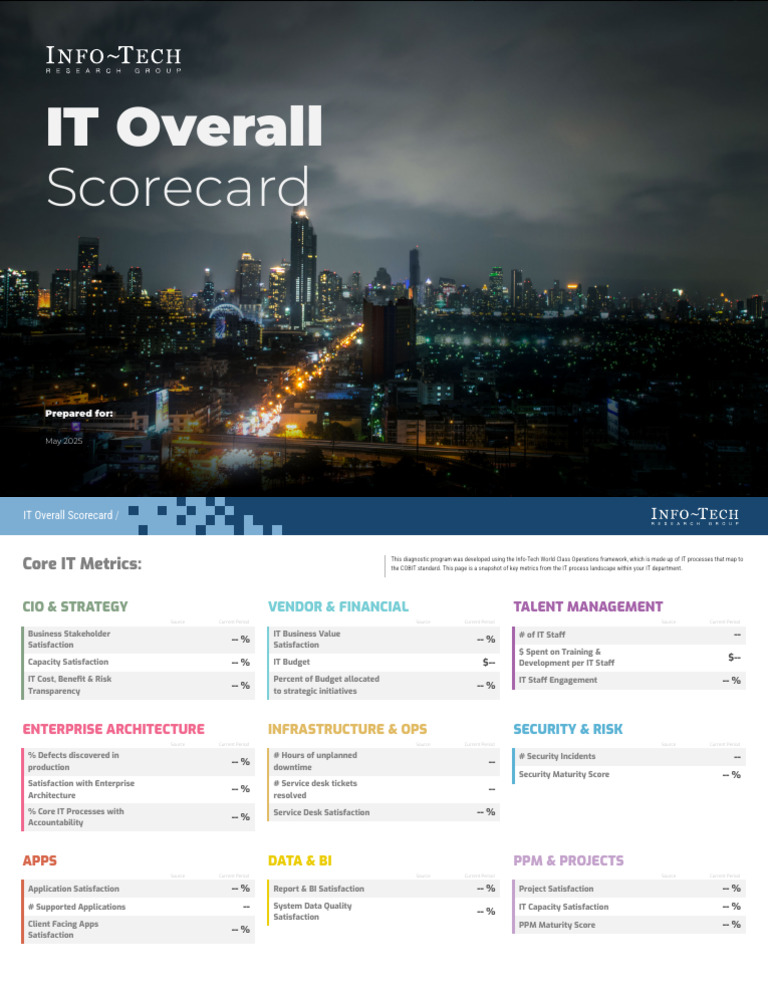 InfoTech IT Scorecard | PDF | Information Technology Management ...