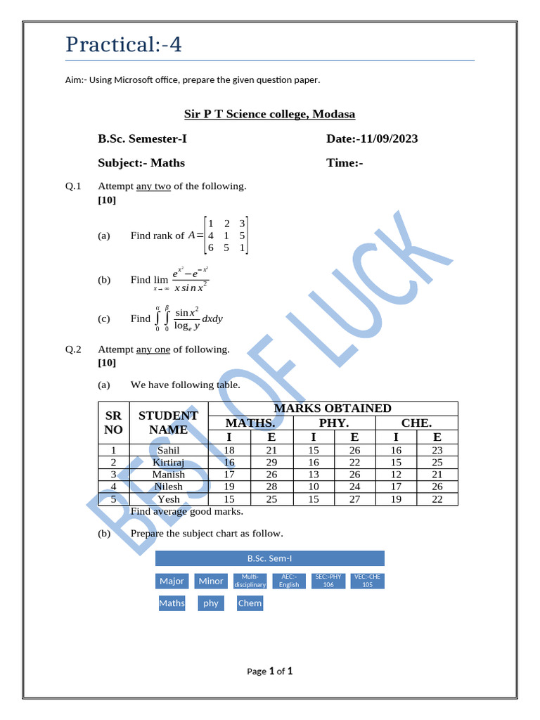 11092023 question paper | PDF
